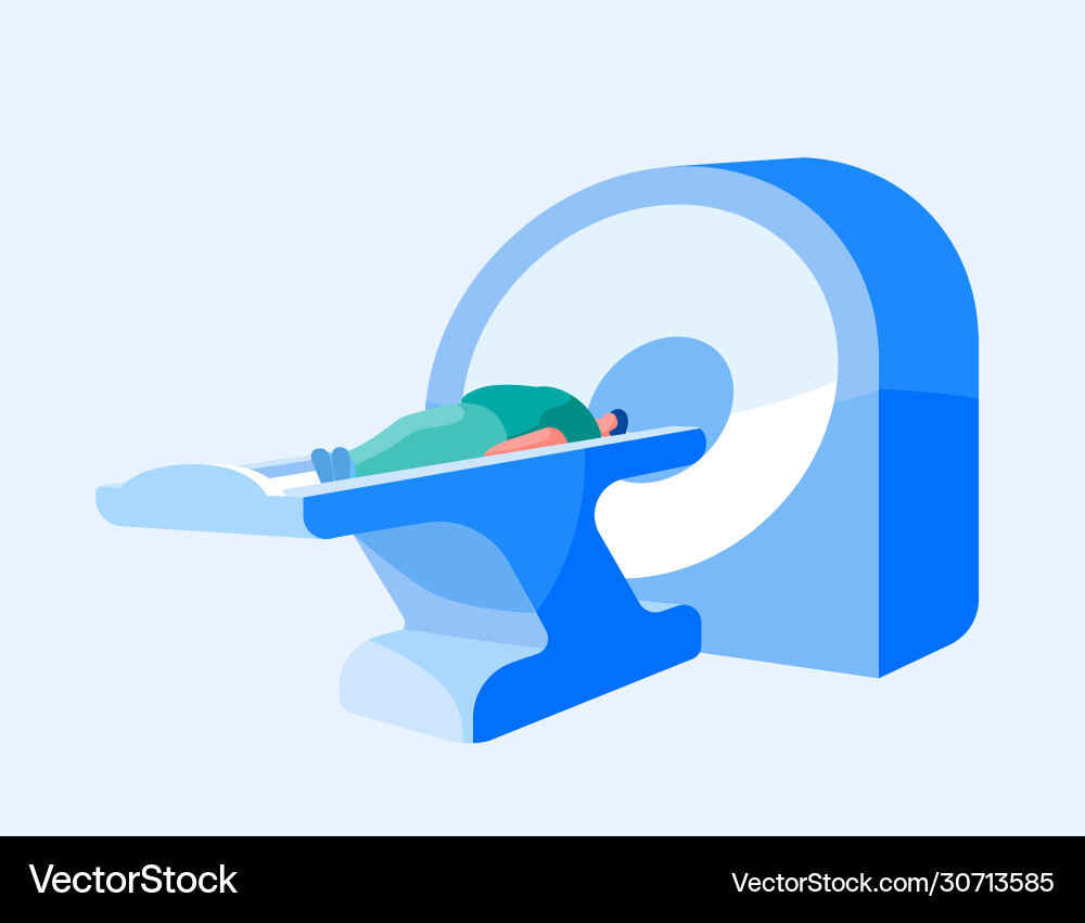 Tomography magnetic resonance imaging digital Vector Image