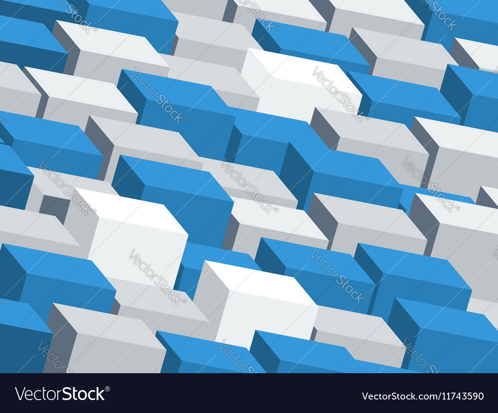 Abstract backdrop with random cubes Royalty Free Vector