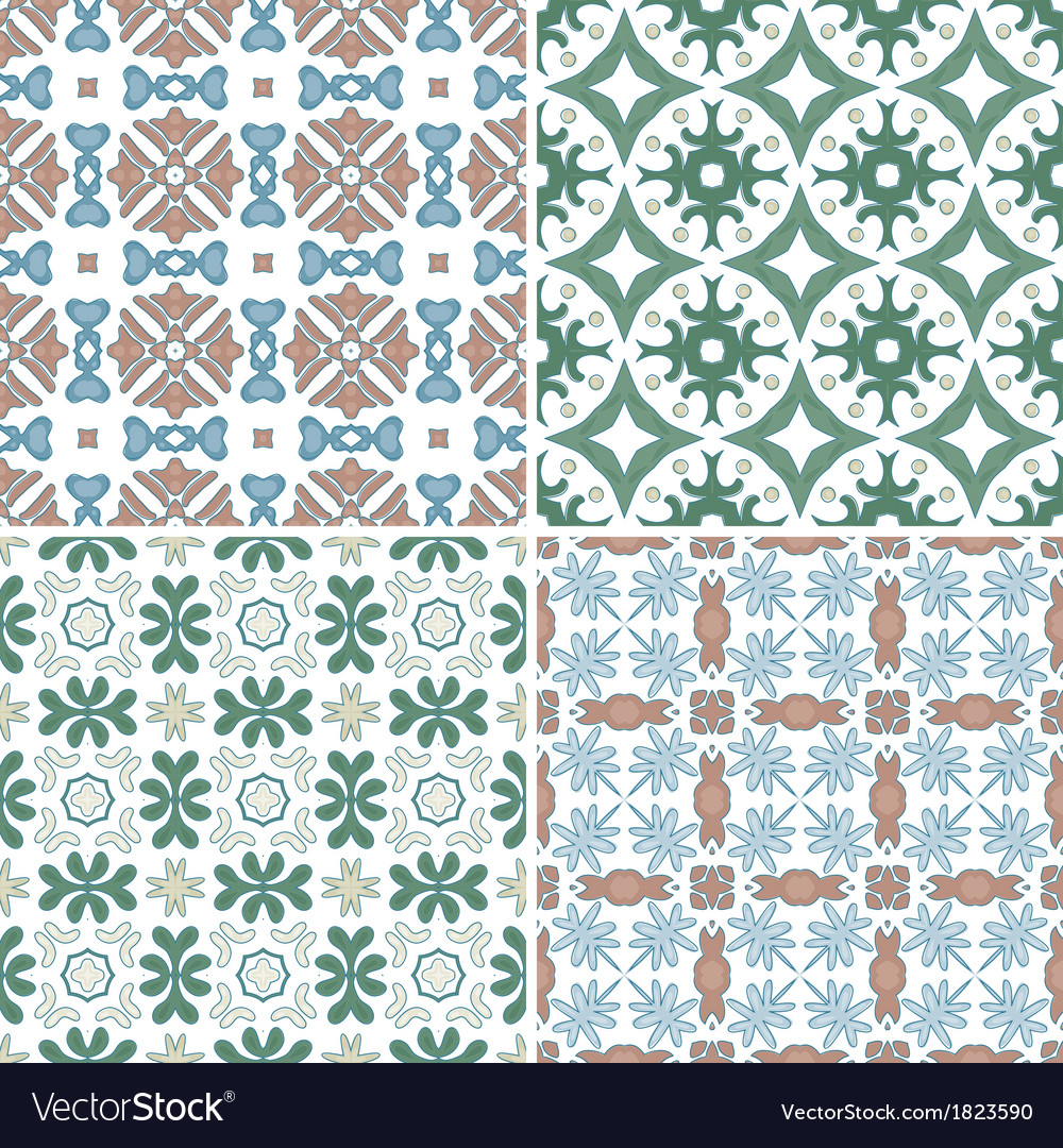 Pattern set Royalty Free Vector Image - VectorStock