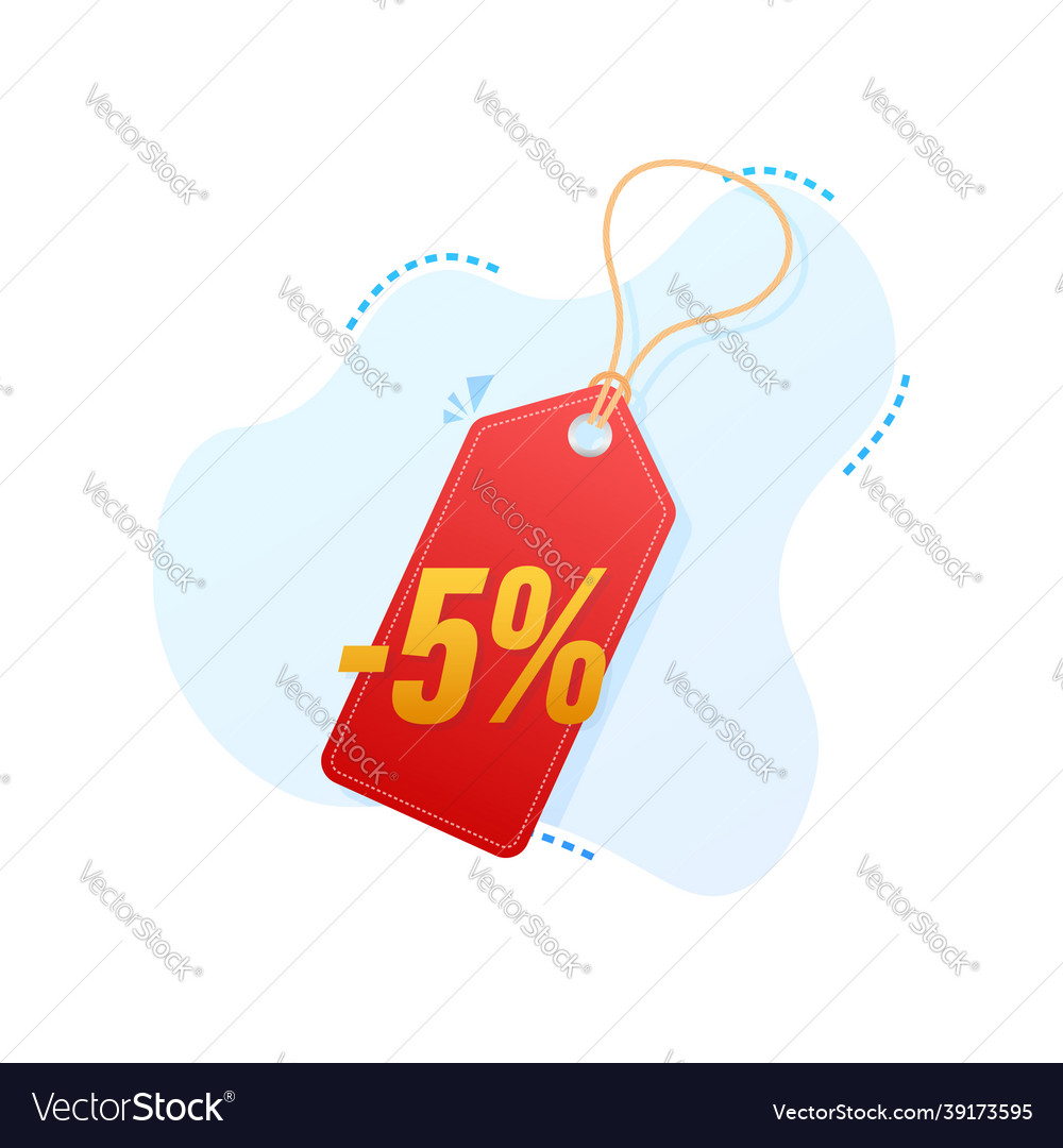 5 Percent Off Sale Discount Tag Discount Offer Vector Image 5-percent-off-sale-discount-tag-discount-offer-vector-image