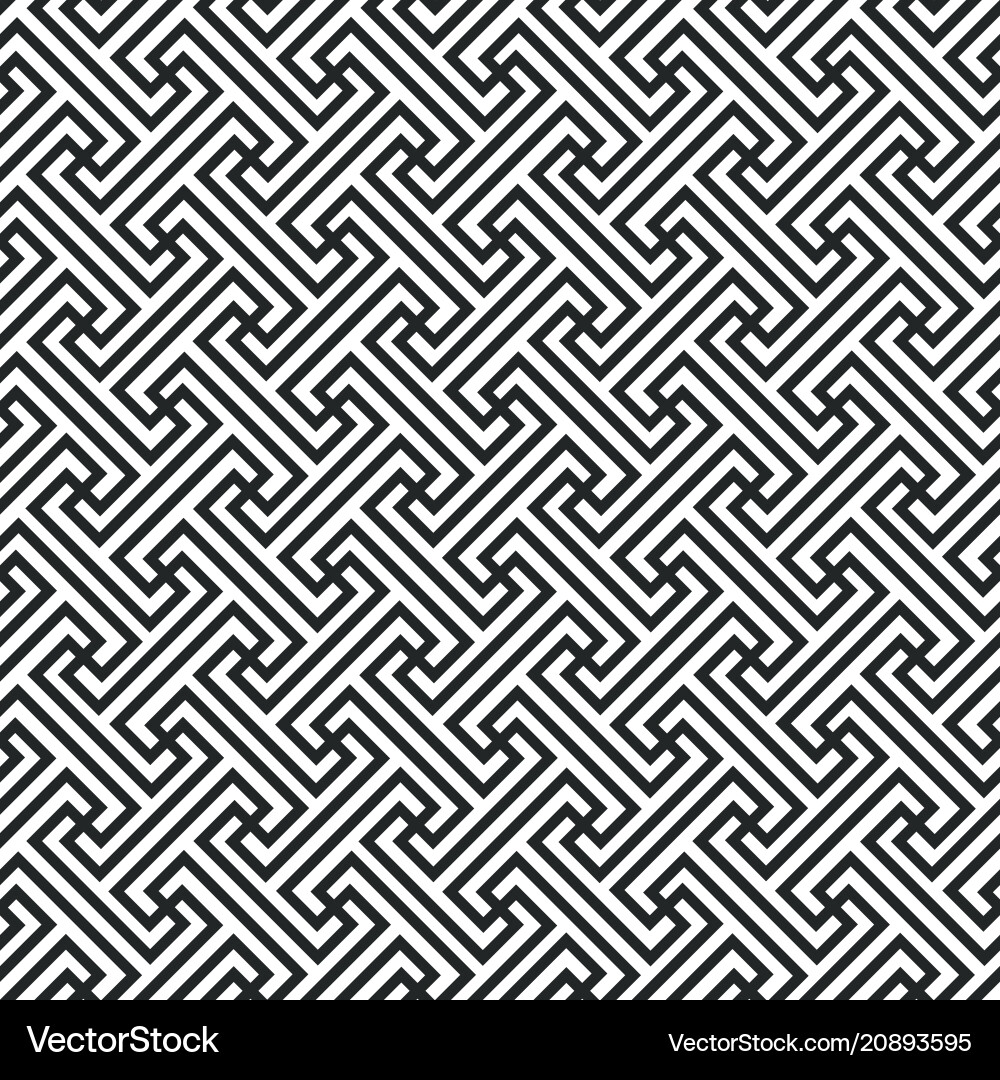 Abstract geometric seamless pattern line Vector Image