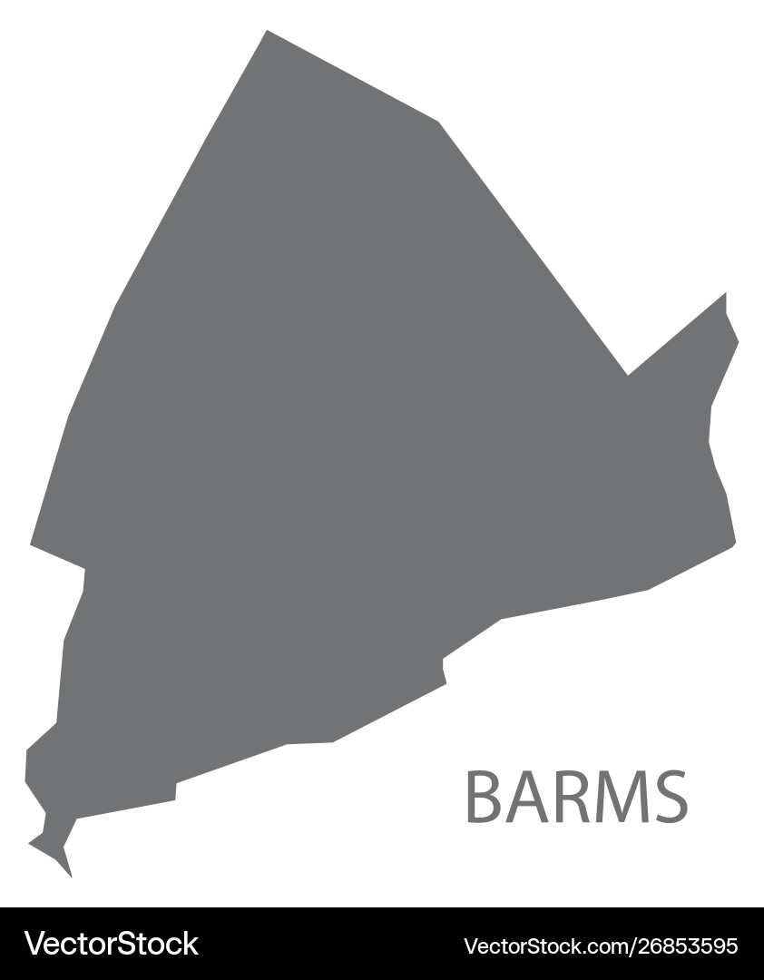 Barms grey ward map high peak district in east Vector Image