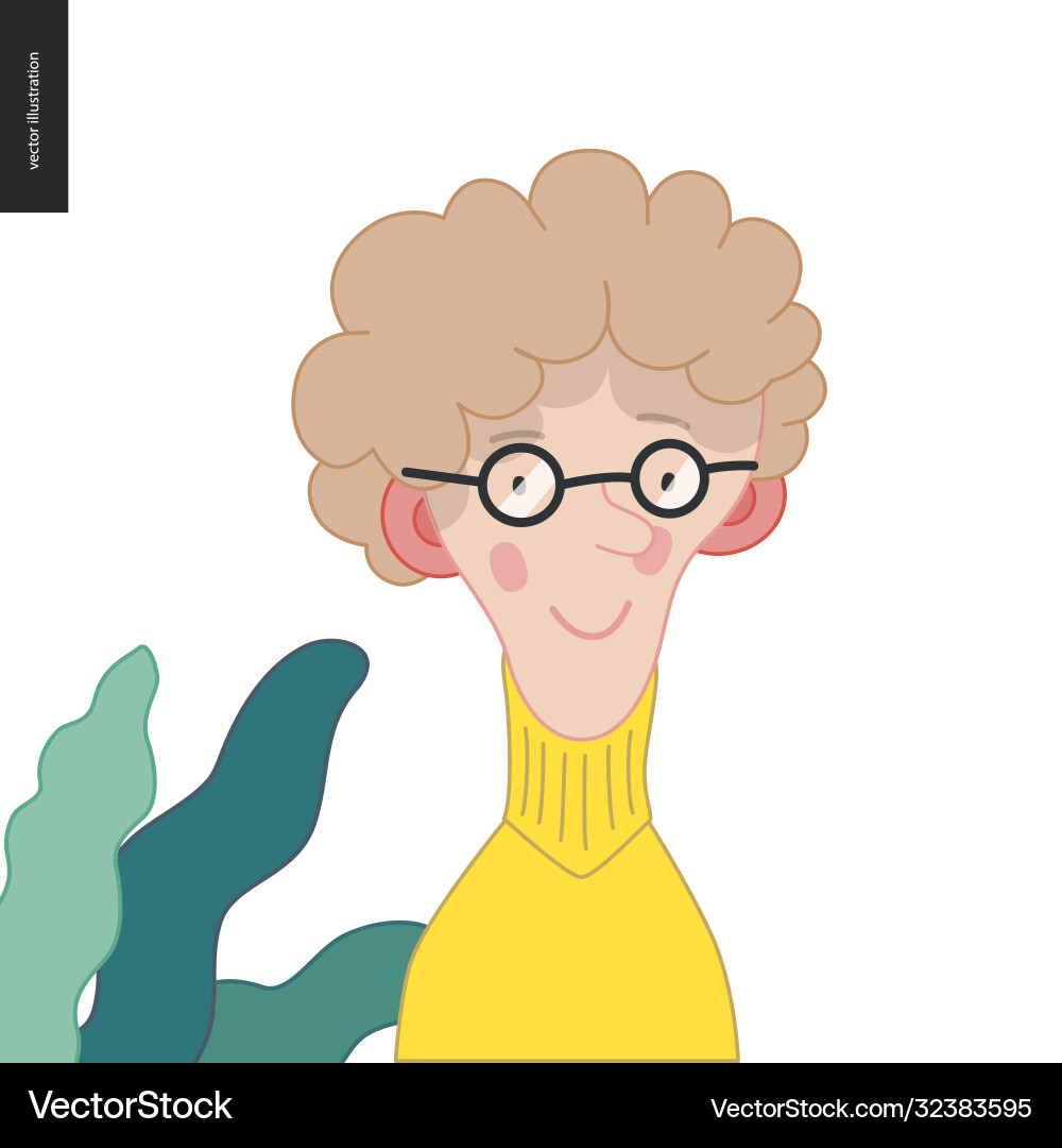 Bright characters portraits Royalty Free Vector Image