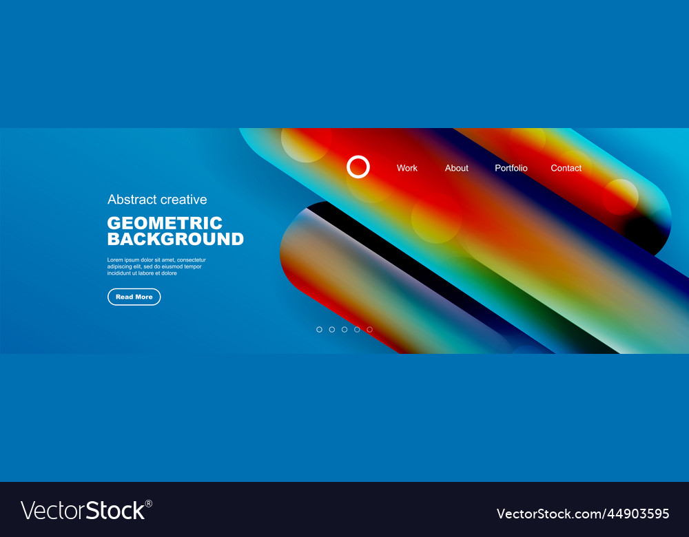 Bright glossy overlapping geometric shapes Vector Image