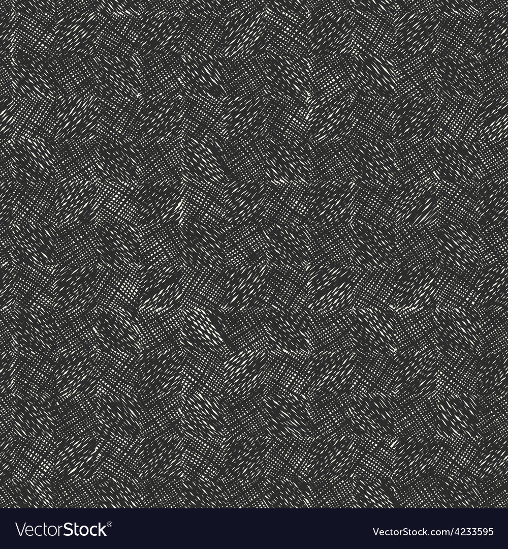 Dark scribble seamless pattern Royalty Free Vector Image