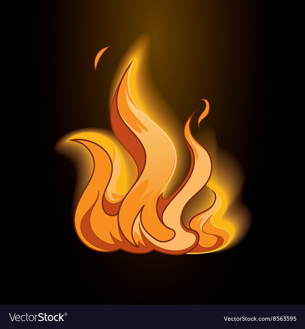 Fire icon Royalty Free Vector Image - VectorStock