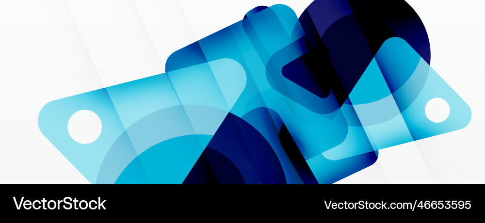 Line triangle square and circle primitive Vector Image