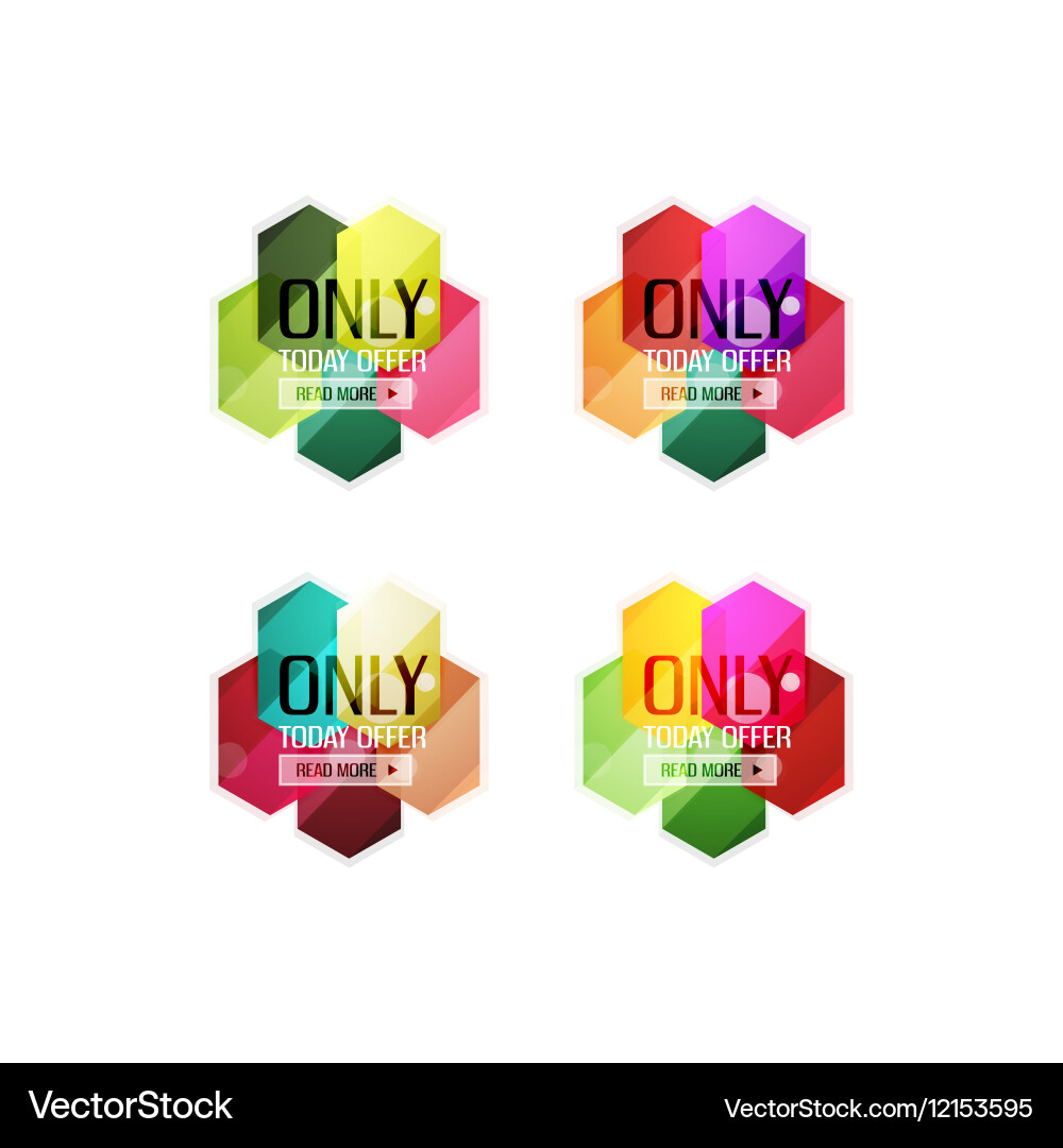 Special offer stickers and banners Royalty Free Vector Image