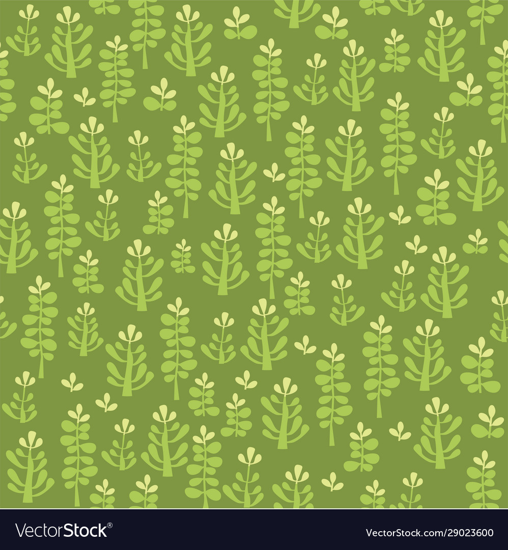 Green leaf seamless pattern Royalty Free Vector Image