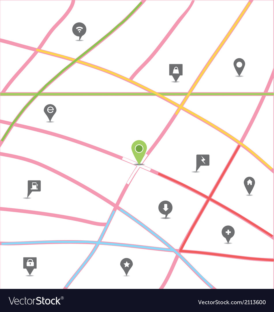 Map Royalty Free Vector Image - VectorStock