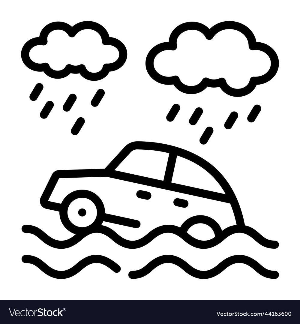 Rainfall Royalty Free Vector Image - VectorStock