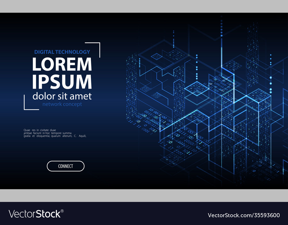 Technology background binary computer code Vector Image Technology background binary computer code Vector Image