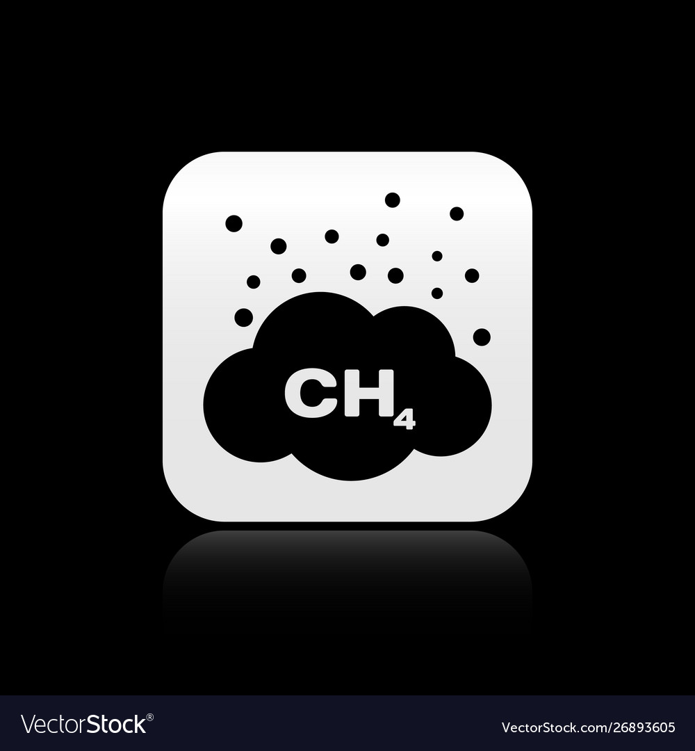 Black methane emissions reduction icon isolated Vector Image Black methane emissions reduction icon isolated Vector Image