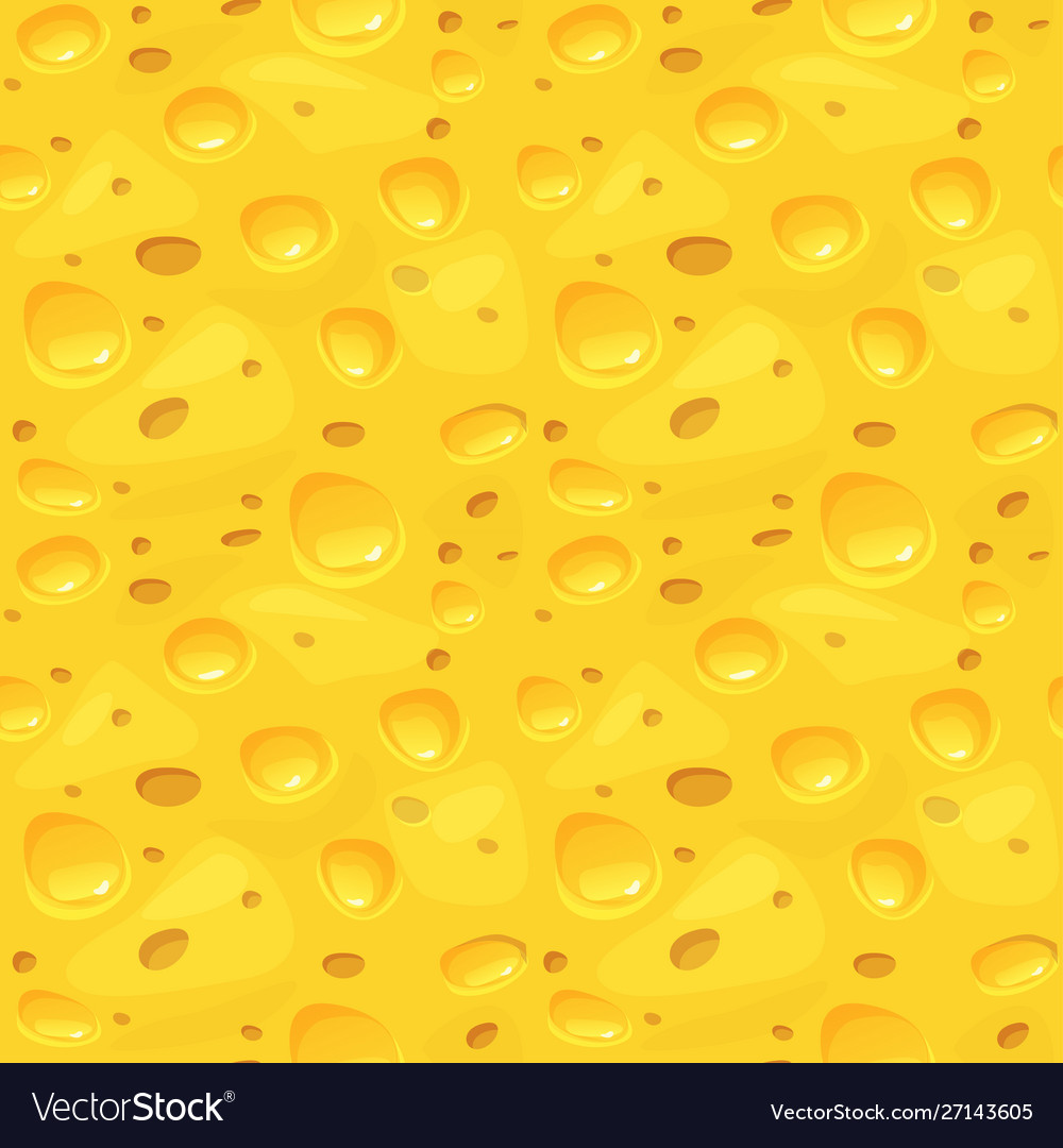 Cheese texture seamless pattern Royalty Free Vector Image