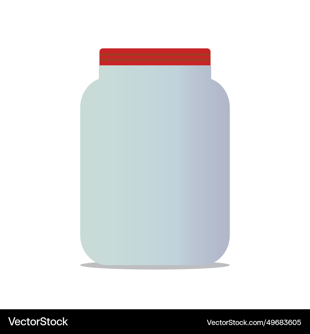 Glass jar for canning and conservation Royalty Free Vector