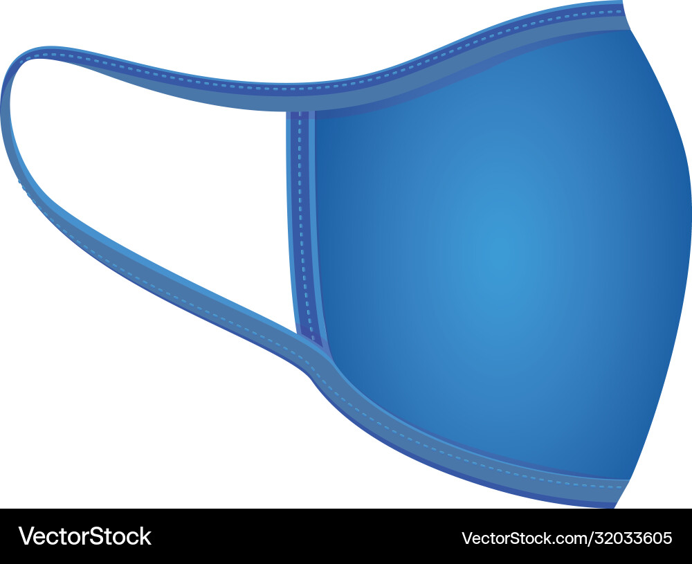 Isolated blue medical mask design Royalty Free Vector Image