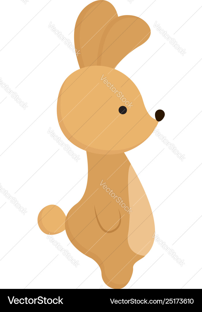 Clipart a cute rabbit set on isolated white Vector Image