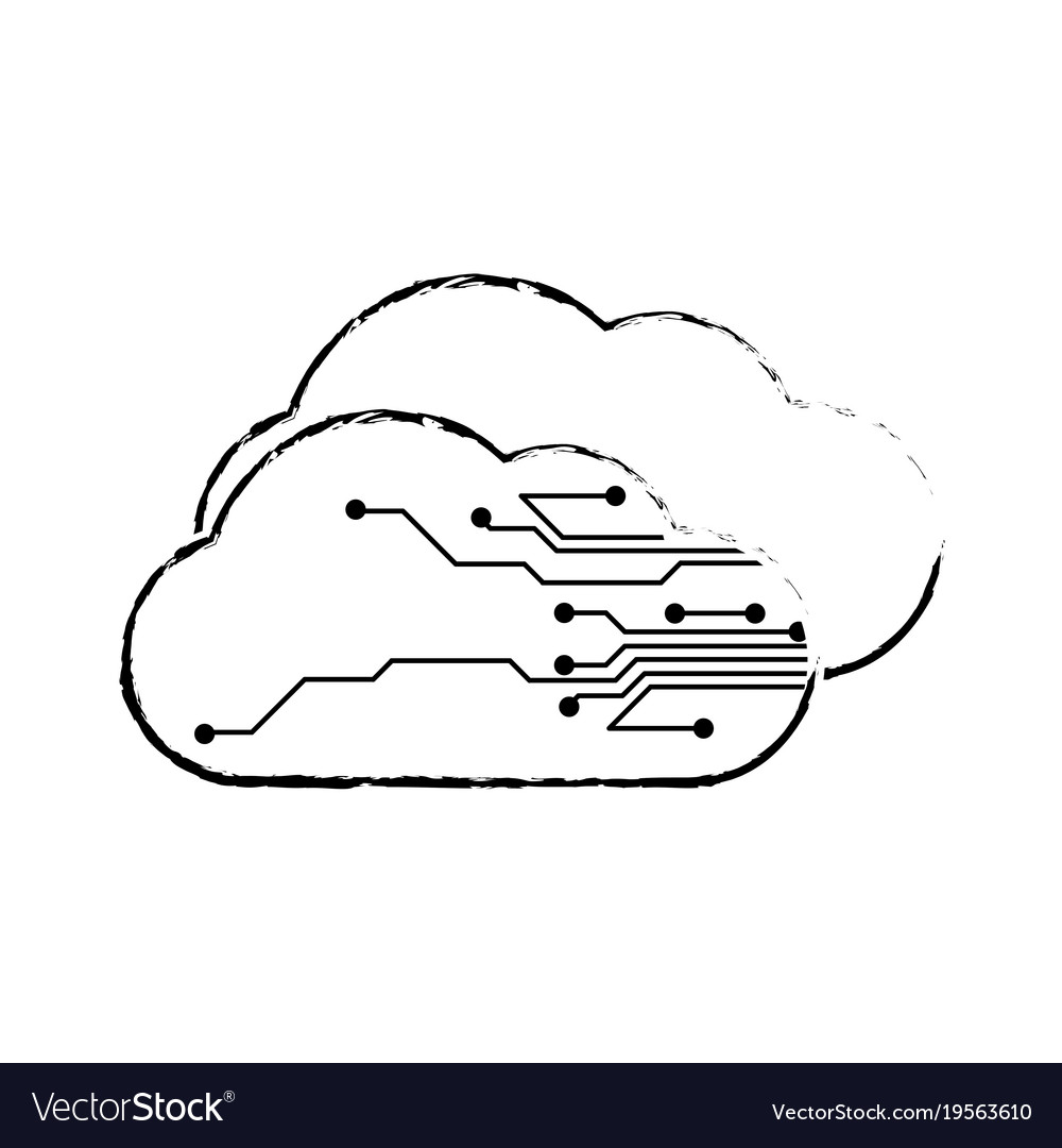 Cloud computing design Royalty Free Vector Image