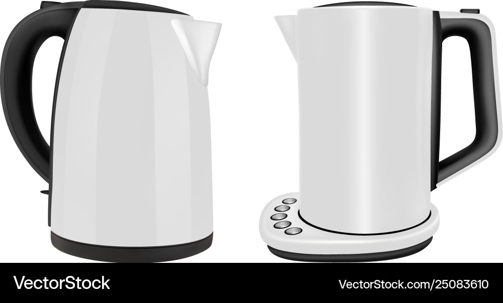 Electric kettle stainless steel Royalty Free Vector Image