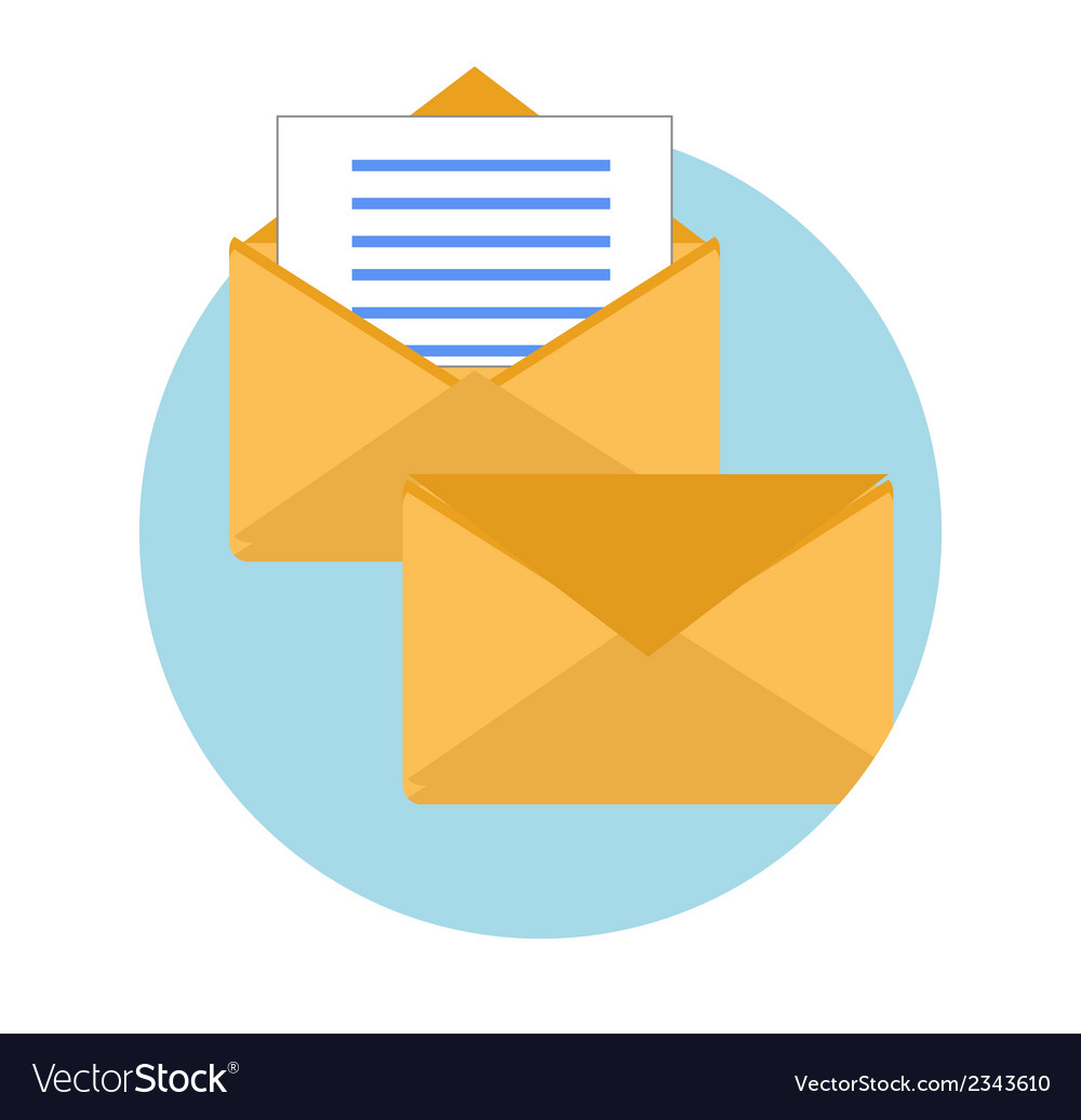 Envelope message Royalty Free Vector Image - VectorStock