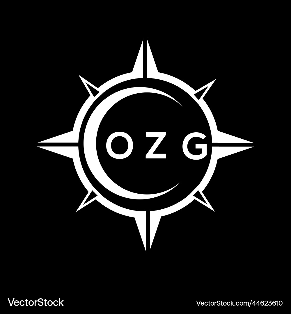 Ozg abstract technology circle setting logo Vector Image