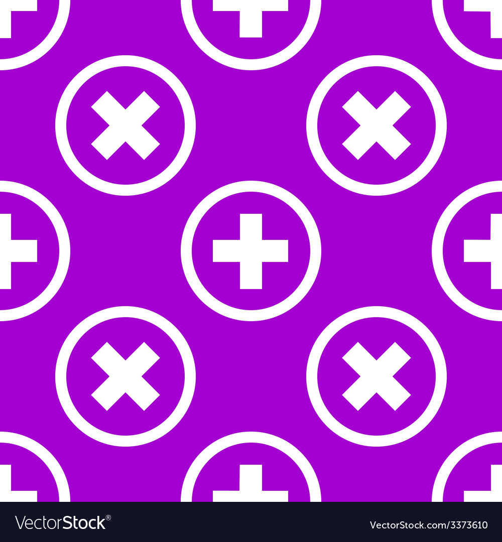 Plus web icon flat design seamless pattern Vector Image