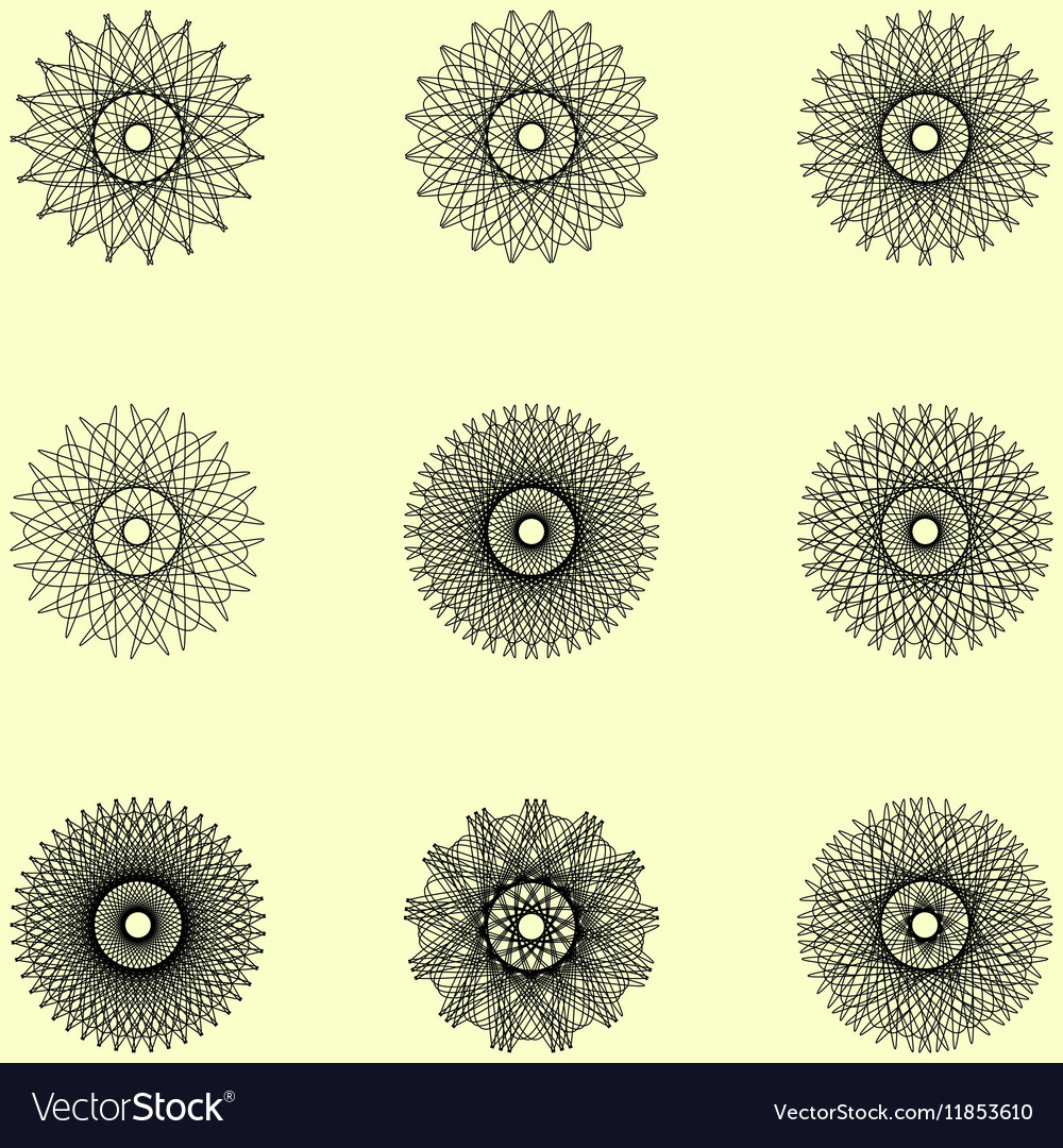 Set of spirograph Royalty Free Vector Image - VectorStock