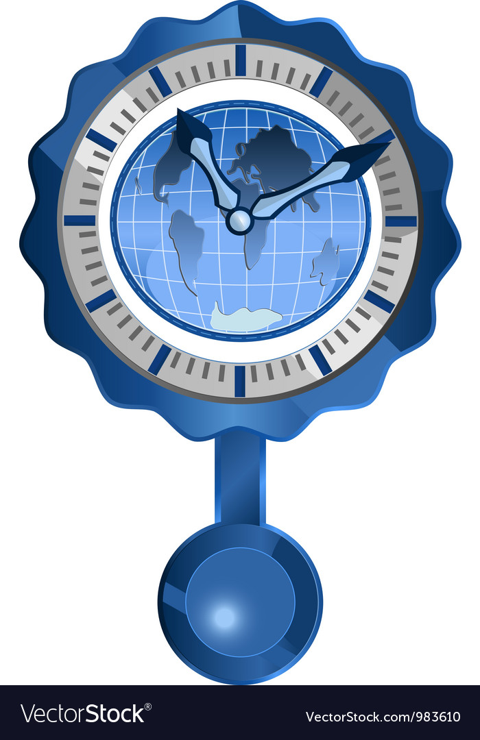 World clock Royalty Free Vector Image - VectorStock