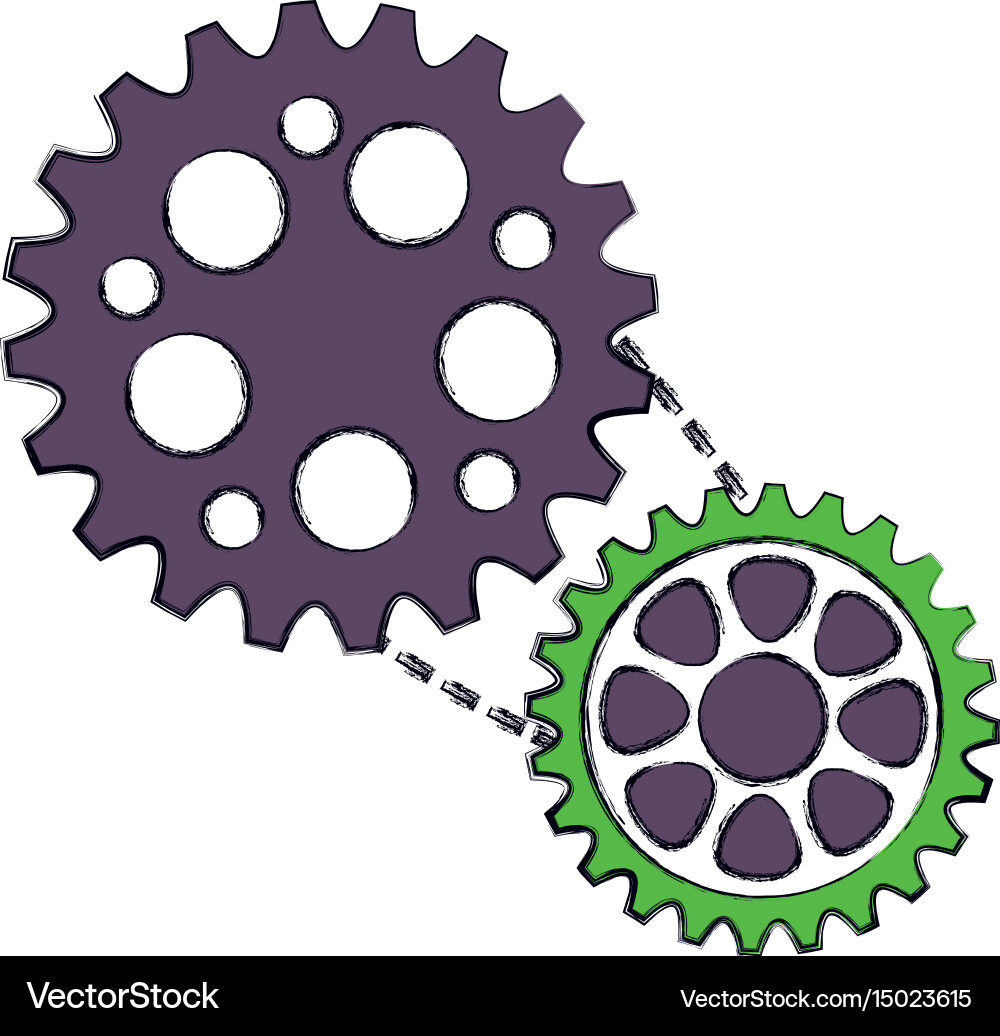 Bike gears design Royalty Free Vector Image - VectorStock