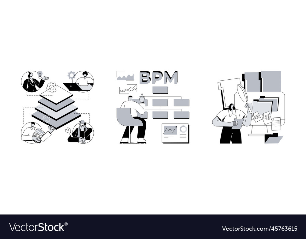 Corporate Software Abstract Concept Royalty Free Vector