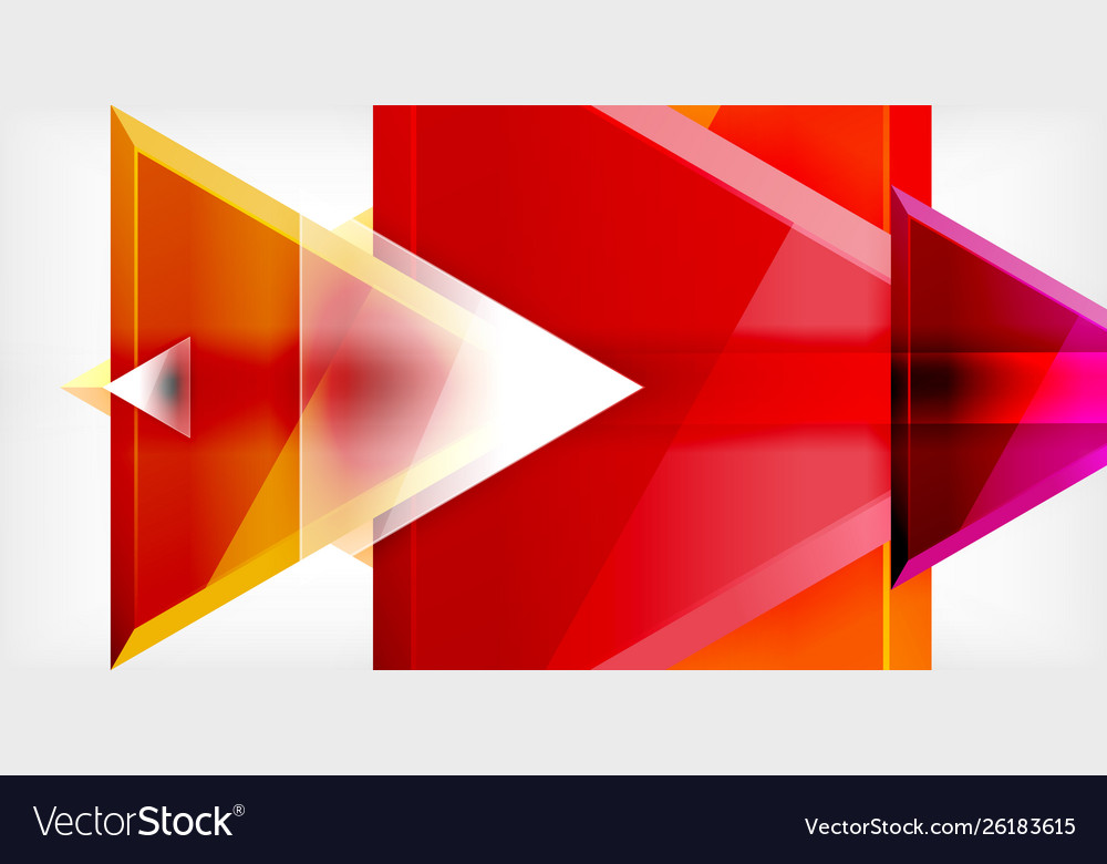 Dynamic triangle composition abstract background Vector Image
