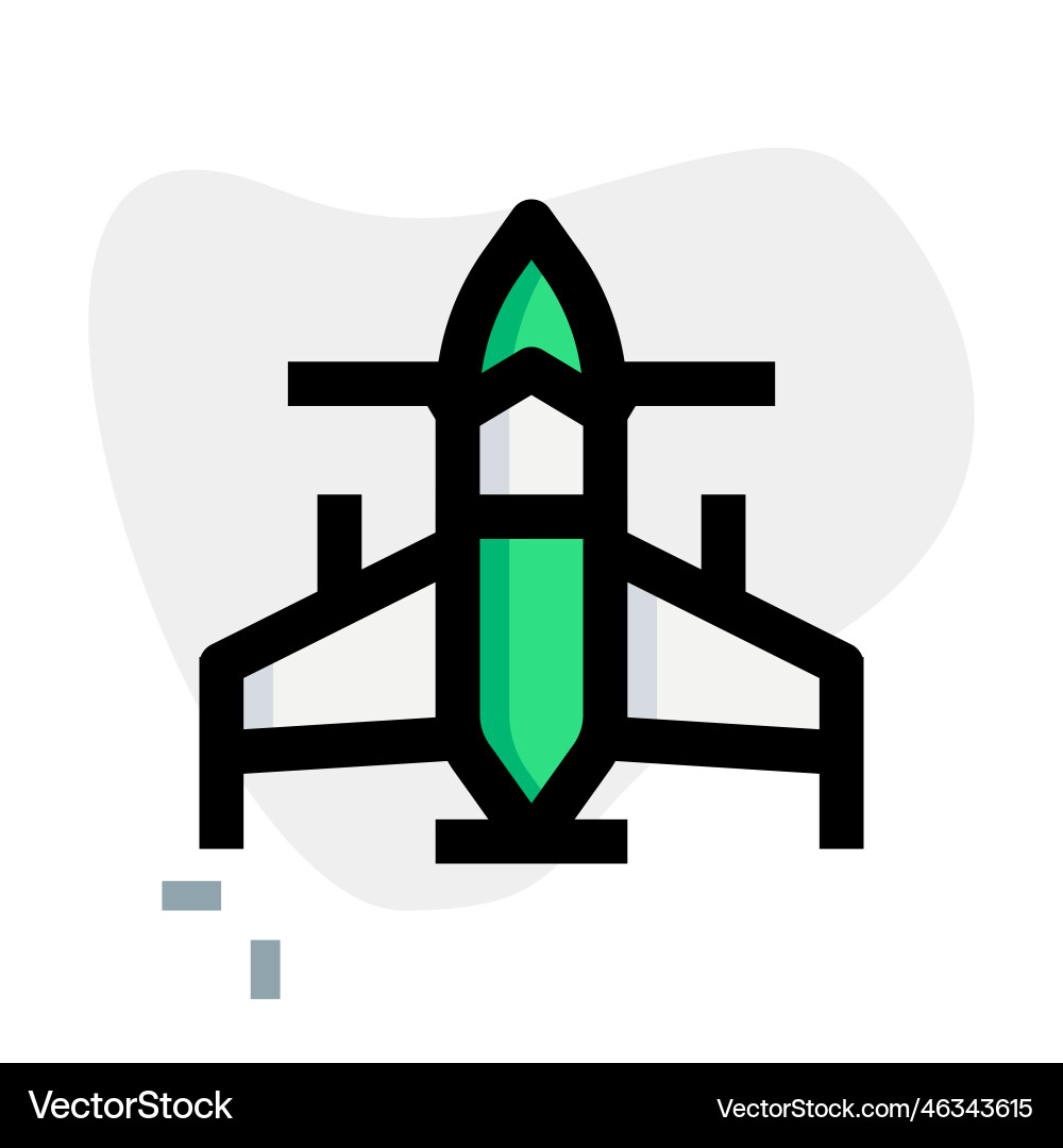 Gyrocopter plane with front aeronautics Royalty Free Vector