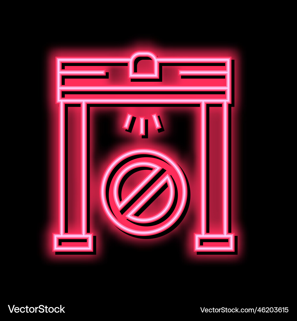 Metal detector frame color icon Royalty Free Vector Image