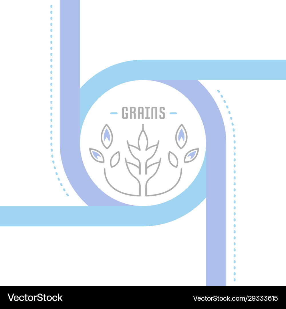 Website banner and landing page grains Royalty Free Vector