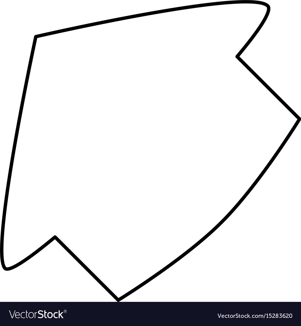 Arrow pointing upper left corner Royalty Free Vector Image