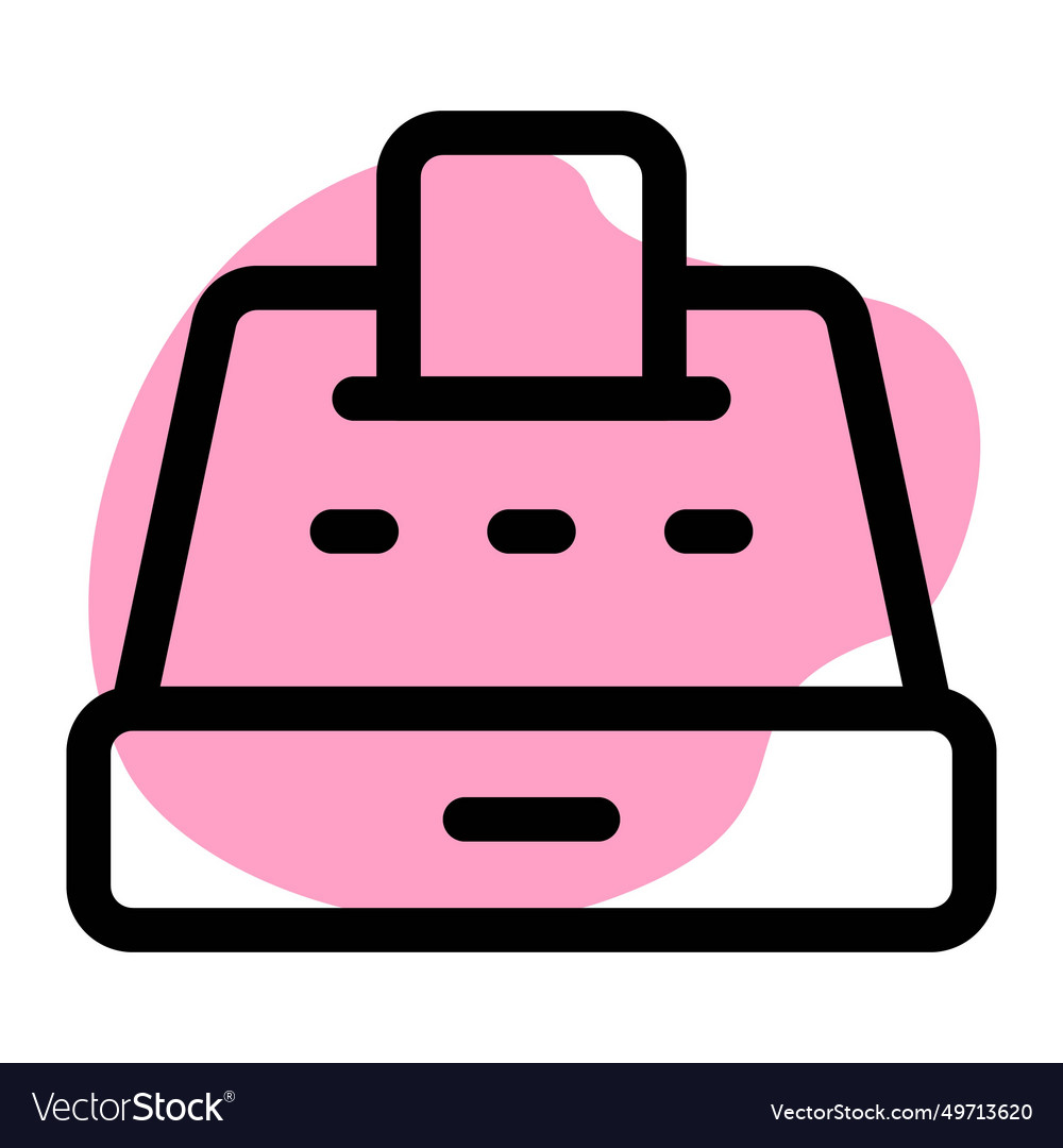 Device for processing financial transactions Vector Image