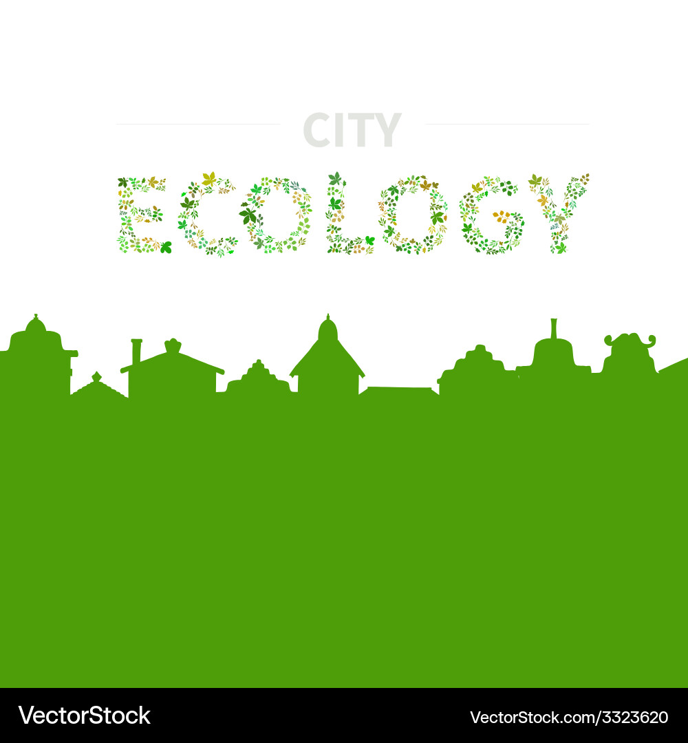 Eco template Royalty Free Vector Image - VectorStock