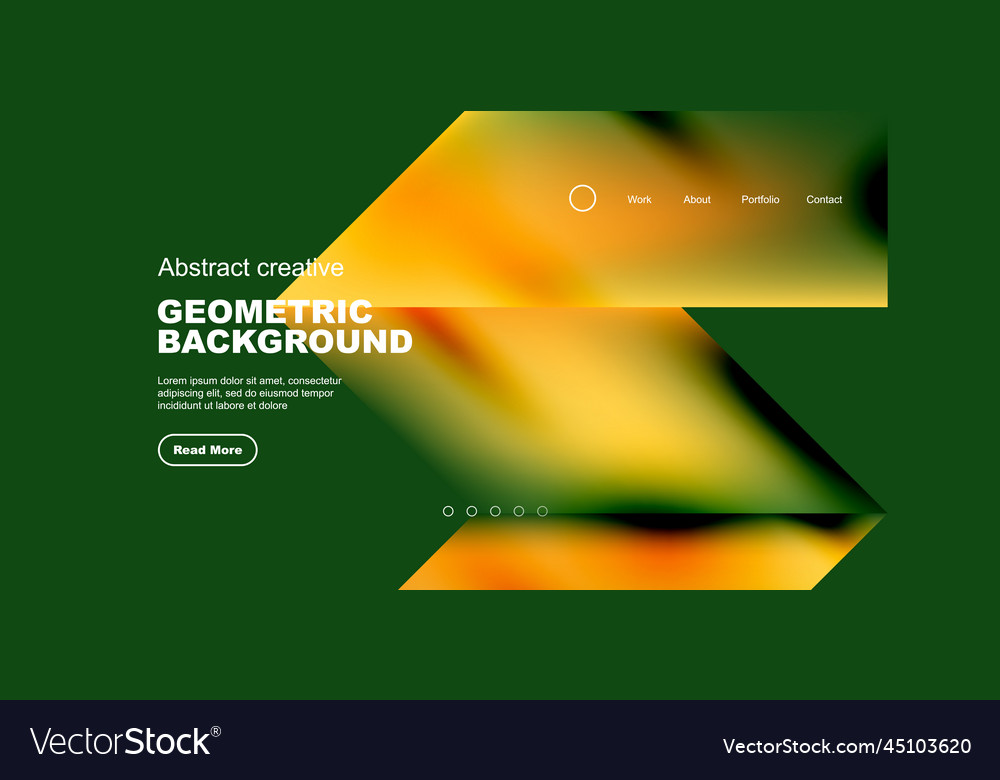 Fluid gradient geometric triangles abstract Vector Image