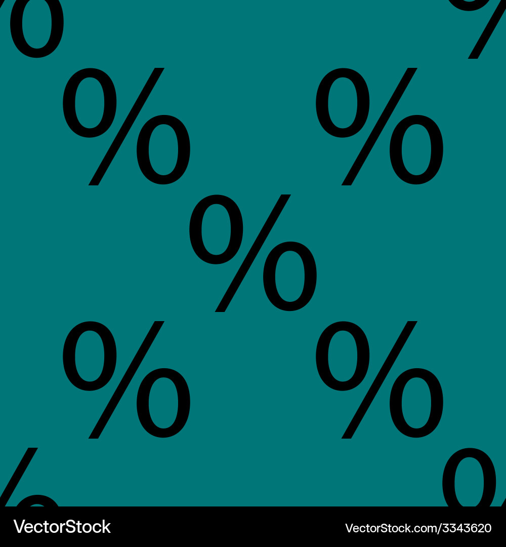 Percent discount flat design seamless gray pattern