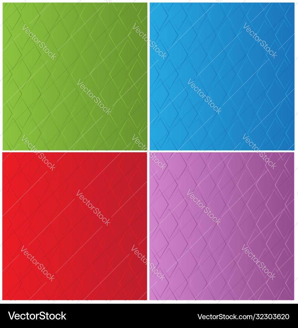 Stylish color backgrounds in diamond-shaped Vector Image