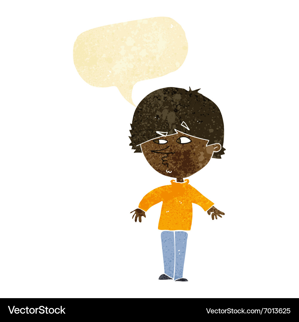 Cartoon suspicious man looking over shoulder Vector Image