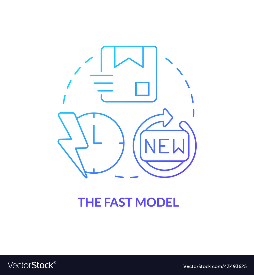 Fast model blue gradient concept icon Royalty Free Vector Fast model blue gradient concept icon Royalty Free Vector