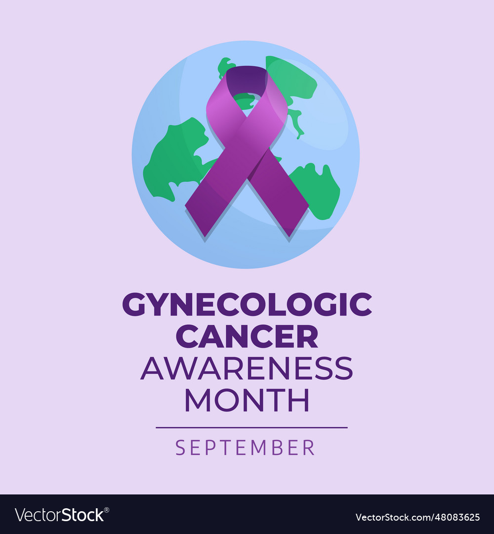 Graphic Of Gynecologic Cancer Awareness Month Vector Image