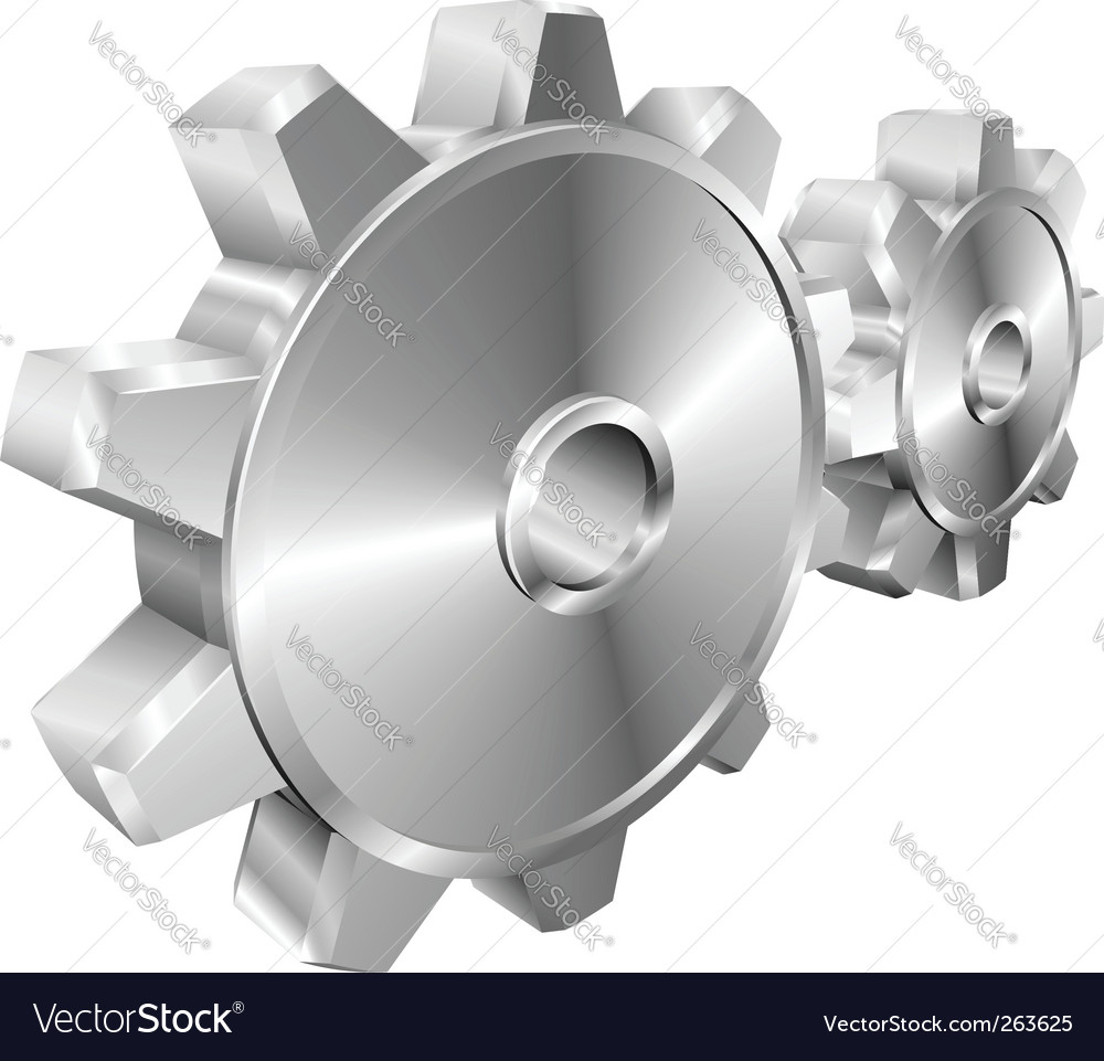 Mechanical cogs Royalty Free Vector Image - VectorStock