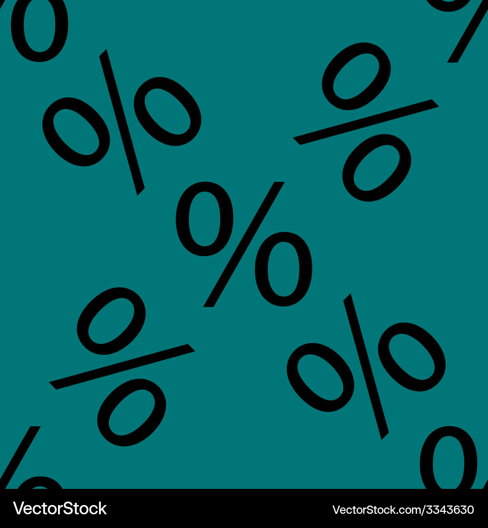 Percent discount flat design seamless gray pattern