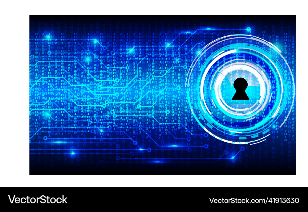 Security circuit board with binary code background