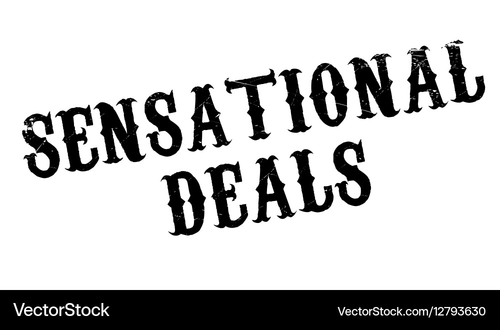 Sensational deals rubber stamp Royalty Free Vector Image