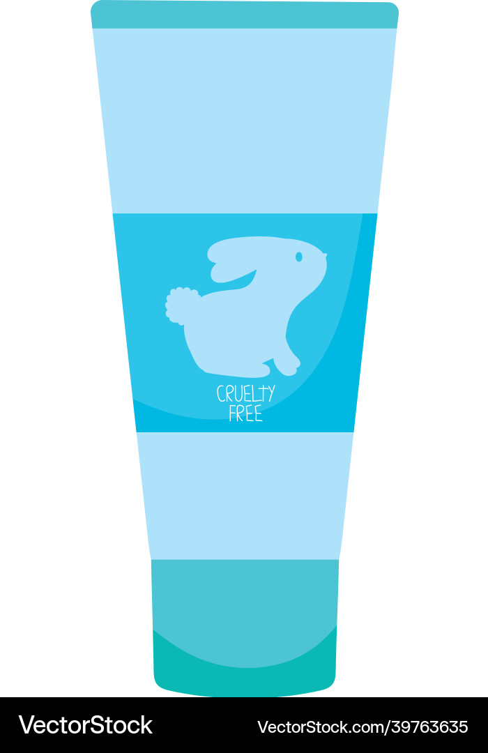 Cruelty free lotion Royalty Free Vector Image - VectorStock