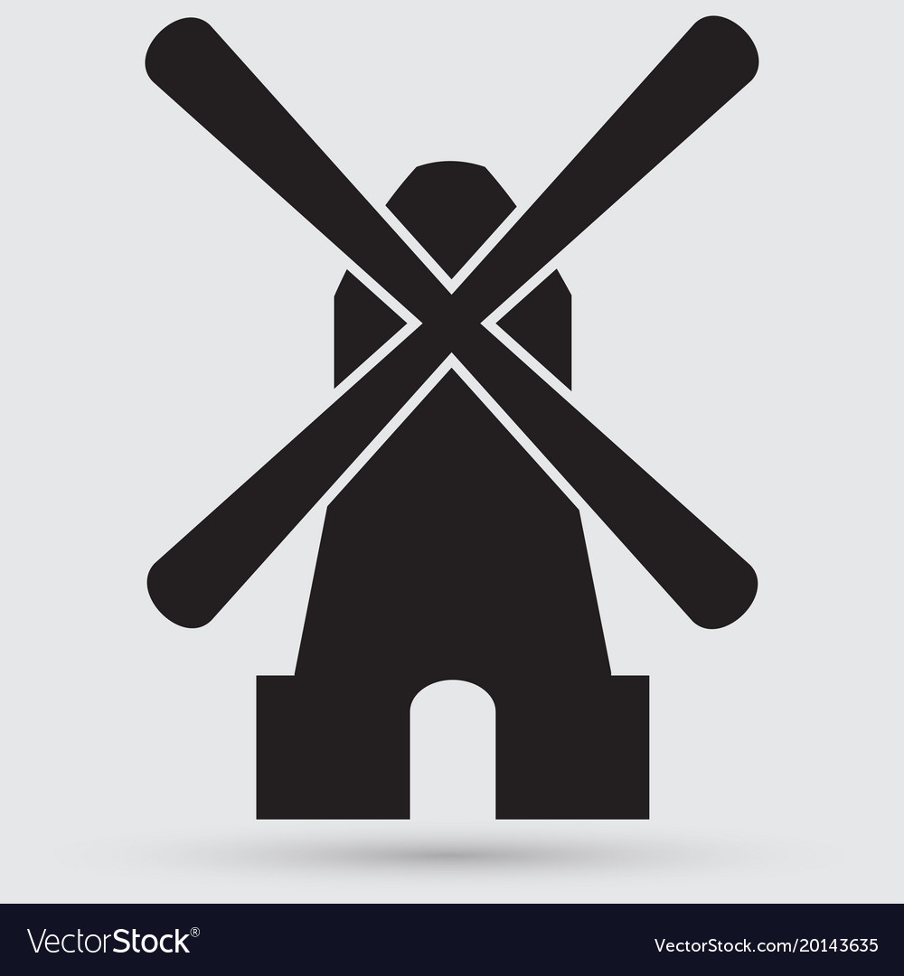 Mill icon Royalty Free Vector Image - VectorStock