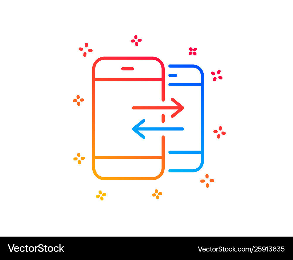 Phone communication line icon incoming call Vector Image